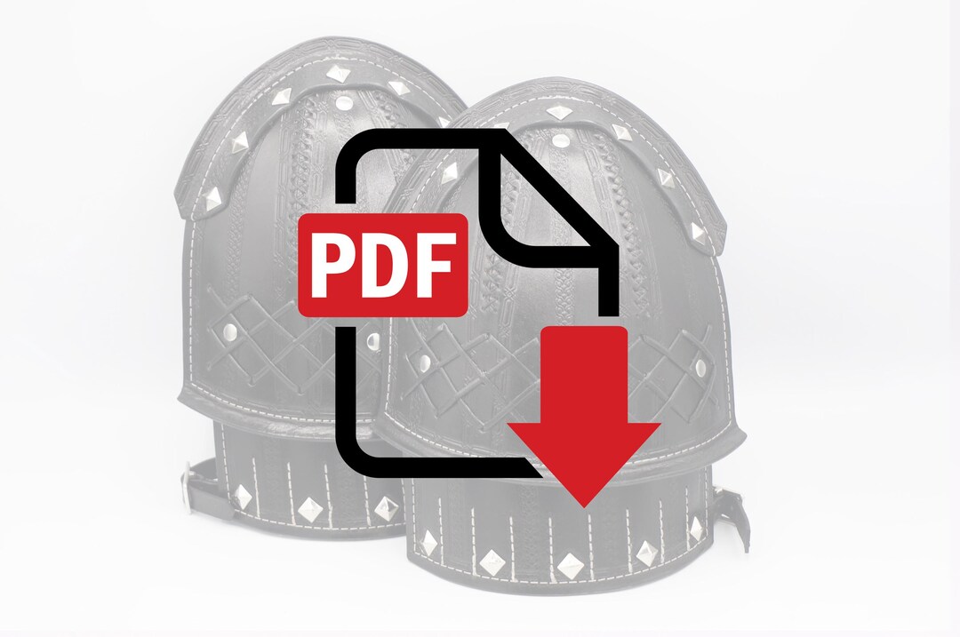 DIGITAL PATTERN: Ornate Leather Spaulders for Costume, Renfaire, LARP ...