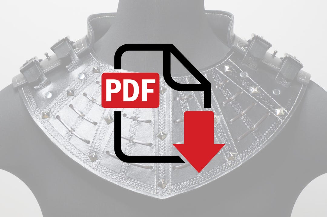 DIGITAL PATTERN: Ornate Leather Gorget for Costume, Renfaire, LARP ...