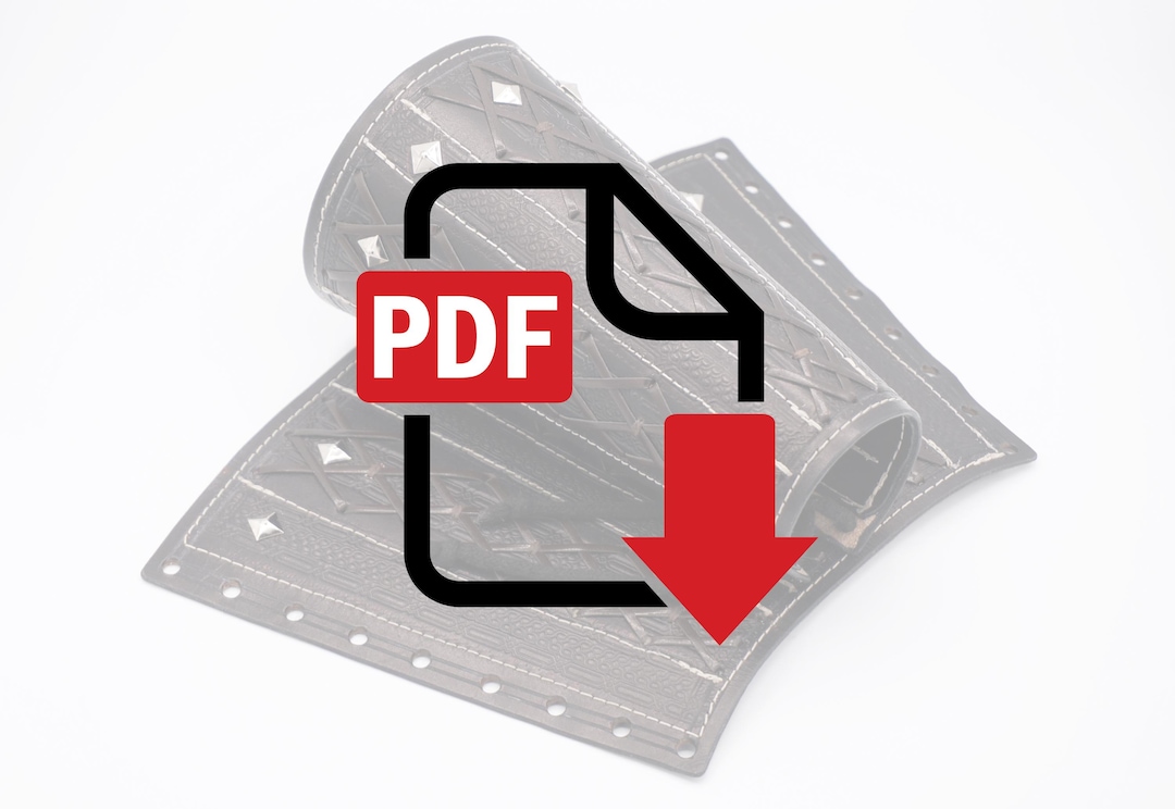 DIGITAL PATTERN: Ornate Leather Bracers/vambraces for Costume, Renfaire ...