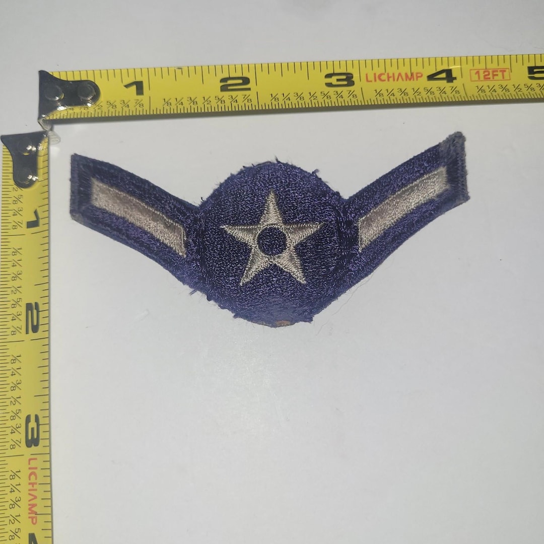 US Air Force Airman E2 Patch Insignia Blue Gold/silver #2 - Etsy