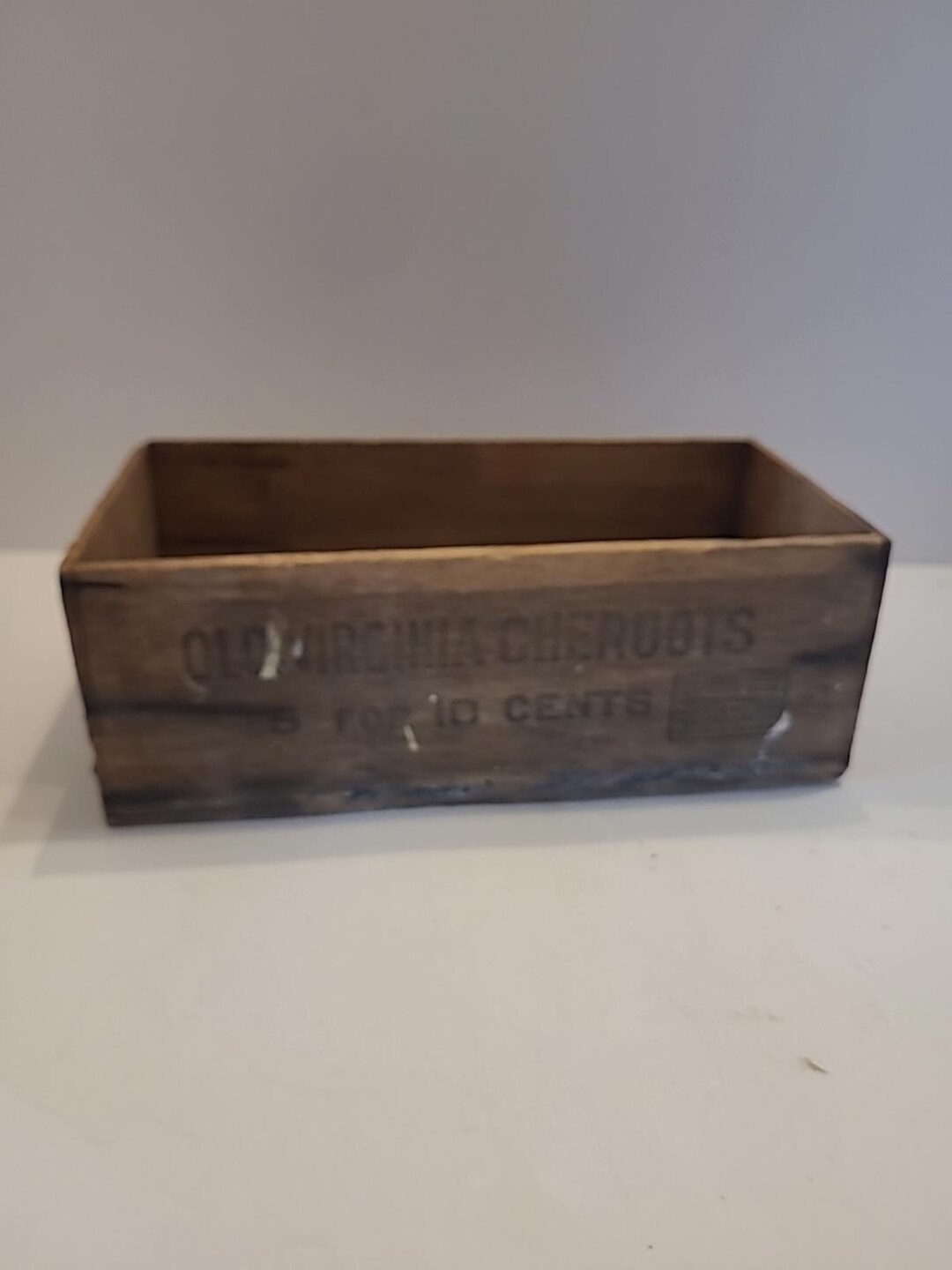 Early 1900s Old Virginia Cheroots Light Cigar Box Tobacco 5 for 10 ...