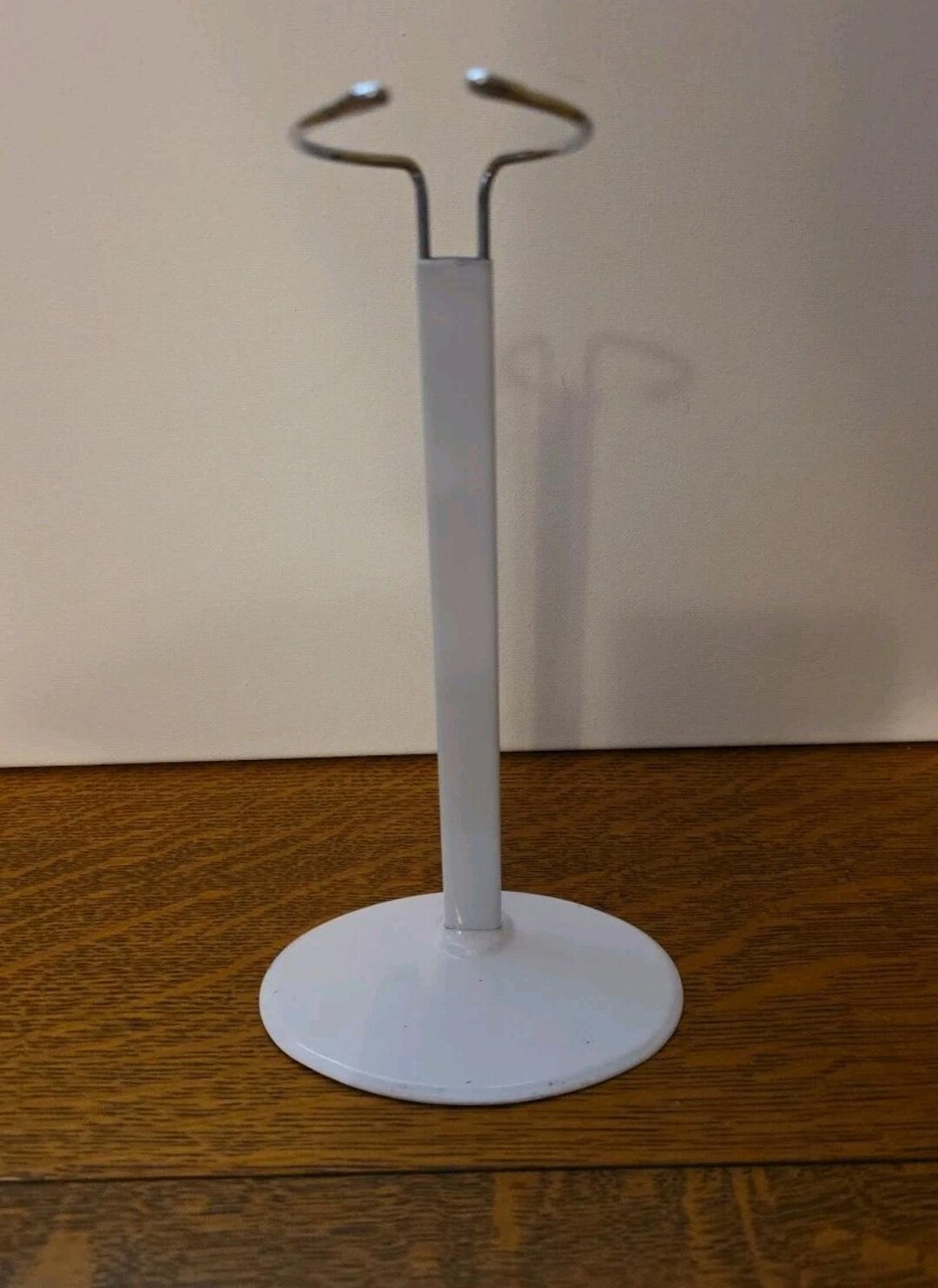 White Adjustable Doll Stand 14-22" Dolls Fixed Post 9-12" Waist Kaiser ...