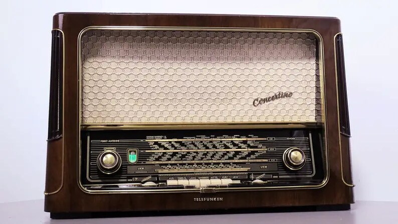 Old Telefunken Radio, Concertino 7 Model From 1957. Completely Revised ...