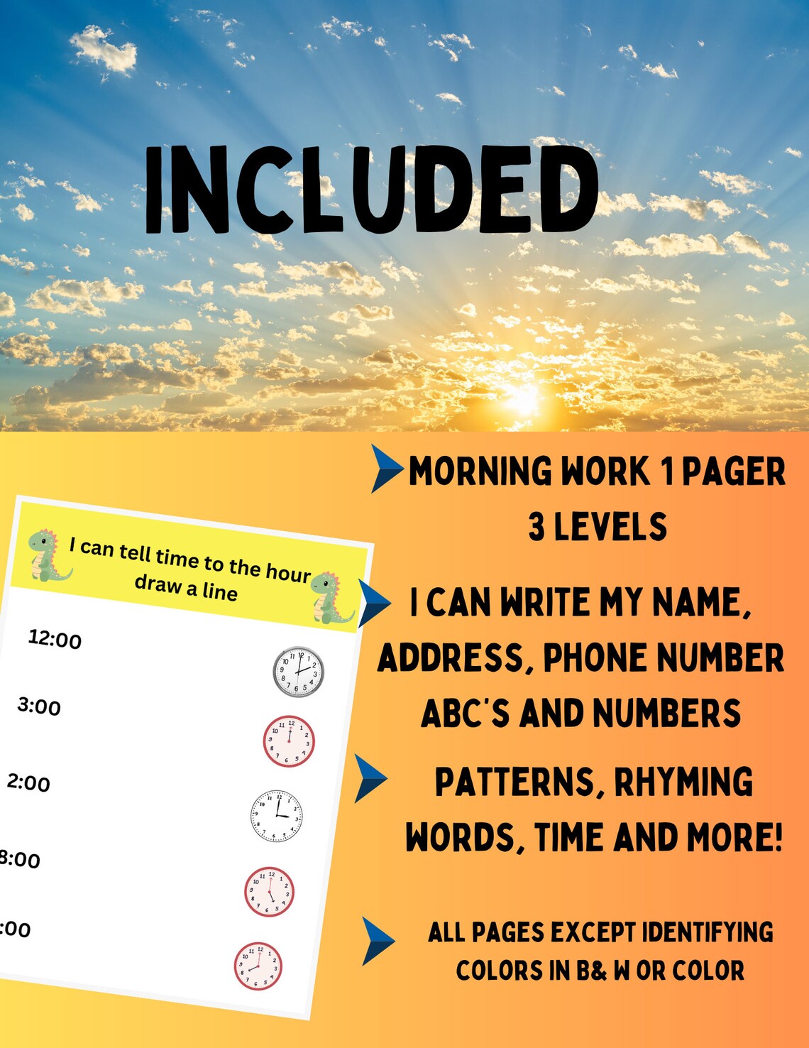 Morning Meeting Pages Morning Binder Work Independent Work Seat Work - Etsy