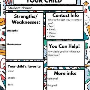 Back to School Editable in Canva 4 Styles Meet the Teacher Open House ...