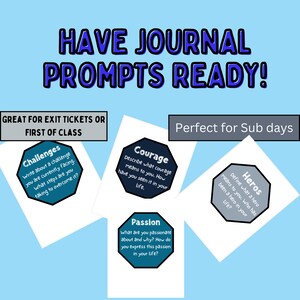 ELA Writing Prompt Classroom Decor Middle and High School Bulletin ...