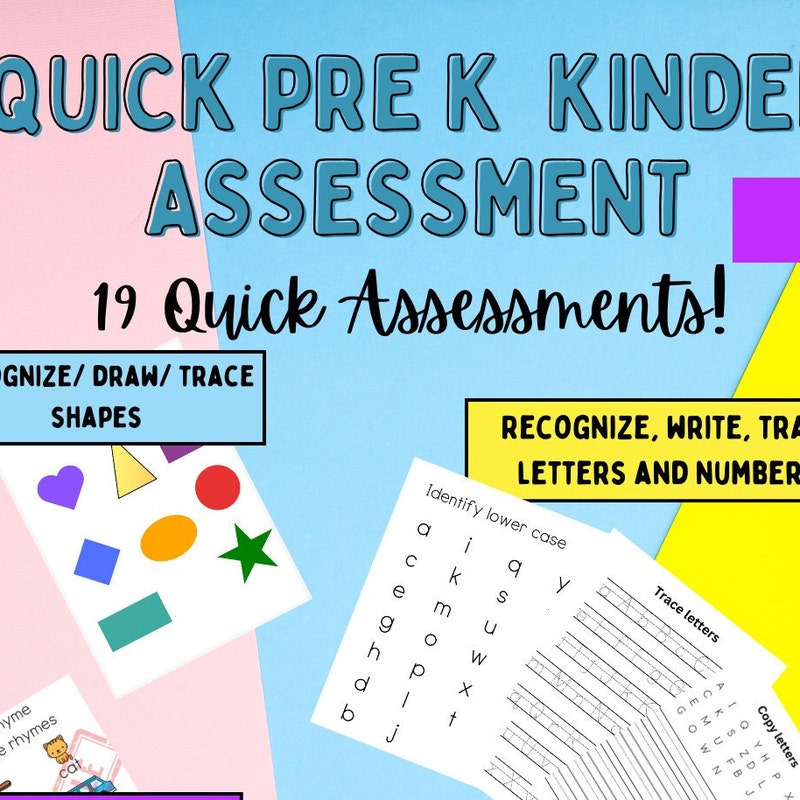 Preschool Assessment - Etsy