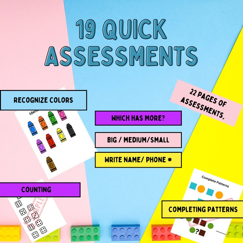 Pre-k & Kindergarten Assessment Toolkit: Progress Tracker (digital ...