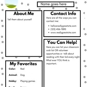 Back to School Editable in Canva 4 Styles Meet the Teacher Open House ...