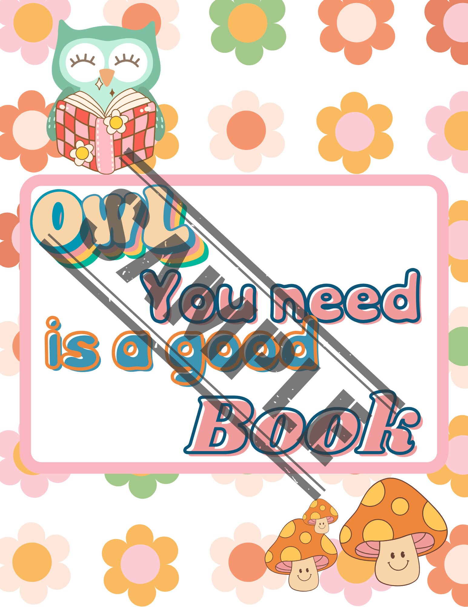 Groovy Owl Reading Posters Reading Corner Posters Reading Tips Poster ...