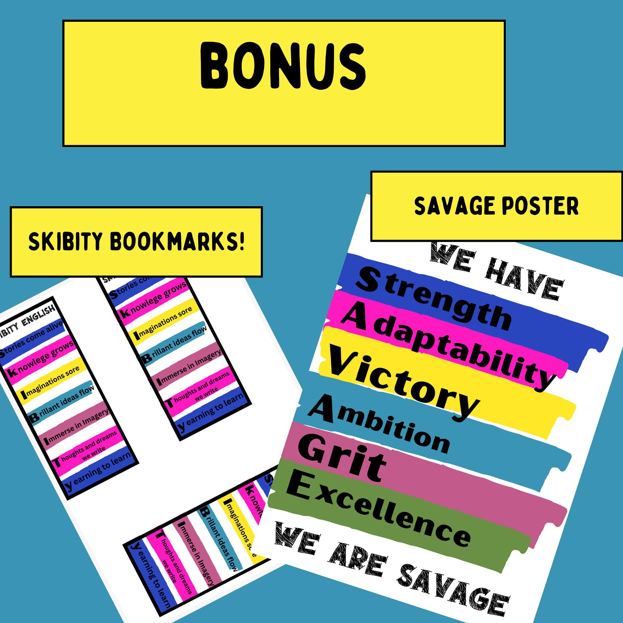 Skibidi Slang Posters: Middle & High School Classroom Decor - Etsy