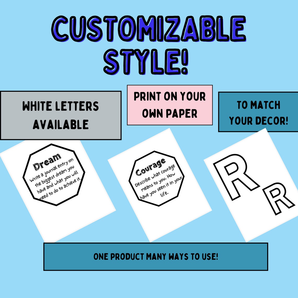 ELA Writing Prompt Classroom Decor Middle and High School Bulletin ...