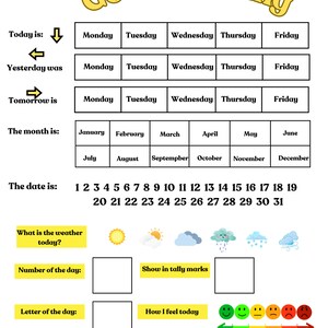 Morning Meeting Pages Morning Binder Work Independent Work Seat Work - Etsy