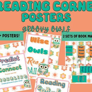 Groovy Owl Reading Posters Reading Corner Posters Reading Tips Poster ...