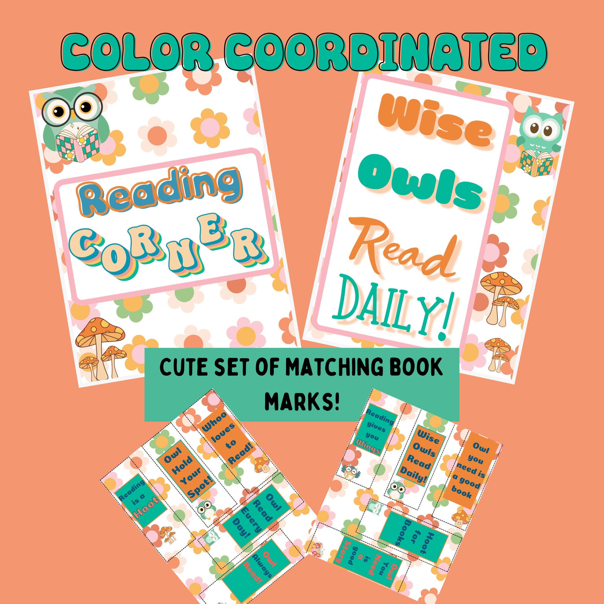 Groovy Owl Reading Posters Reading Corner Posters Reading Tips Poster ...