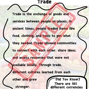 1st 2nd 3rd 4th Grade Social Studies Ancient History Trades ...