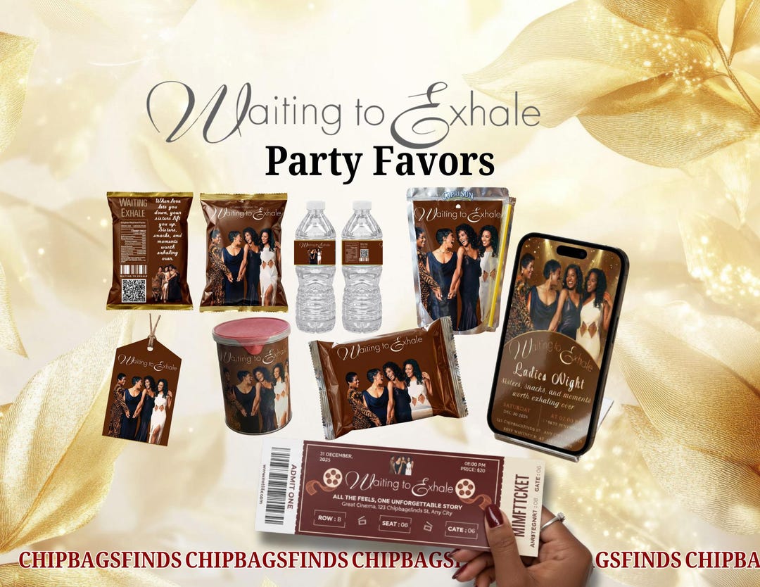 Waiting to Exhale Party Ideas Set of 8 Editable in Canva - Etsy