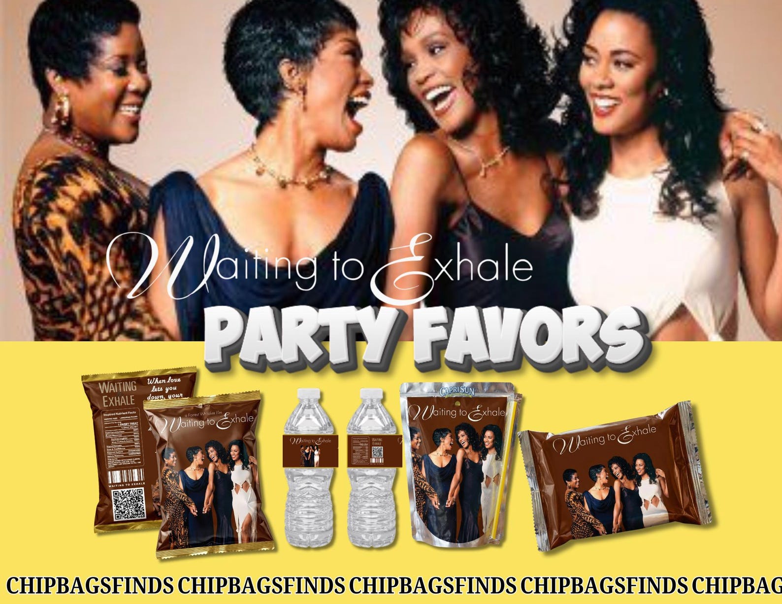 Waiting to Exhale Party Favors Set (canva Editable Templates) - Etsy