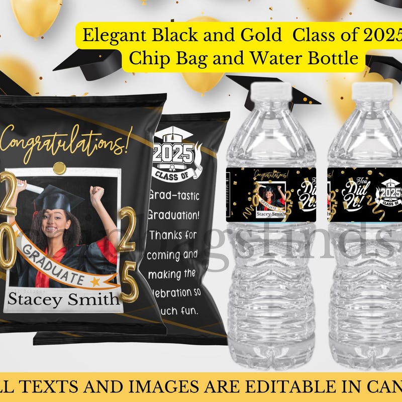 Graduation Chip Bags - Etsy
