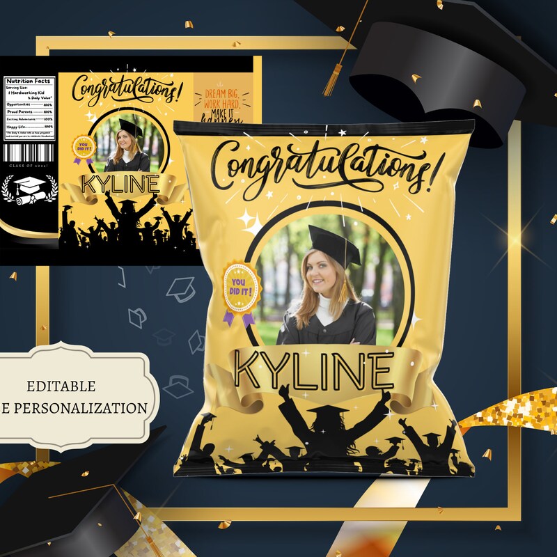 Graduation Chip Bags - Etsy