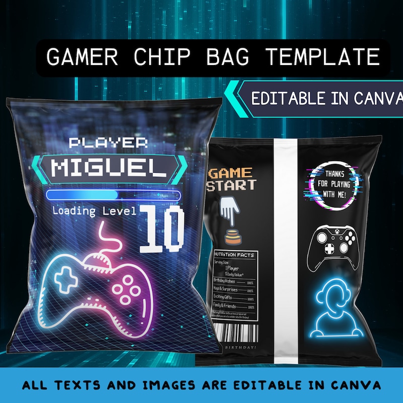 Custom Chip Bags - Etsy