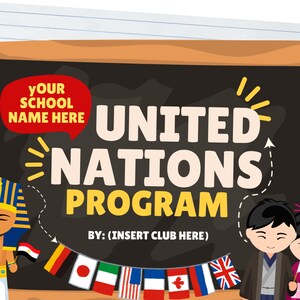 United Nations Kids Flyer Poster Program - Etsy