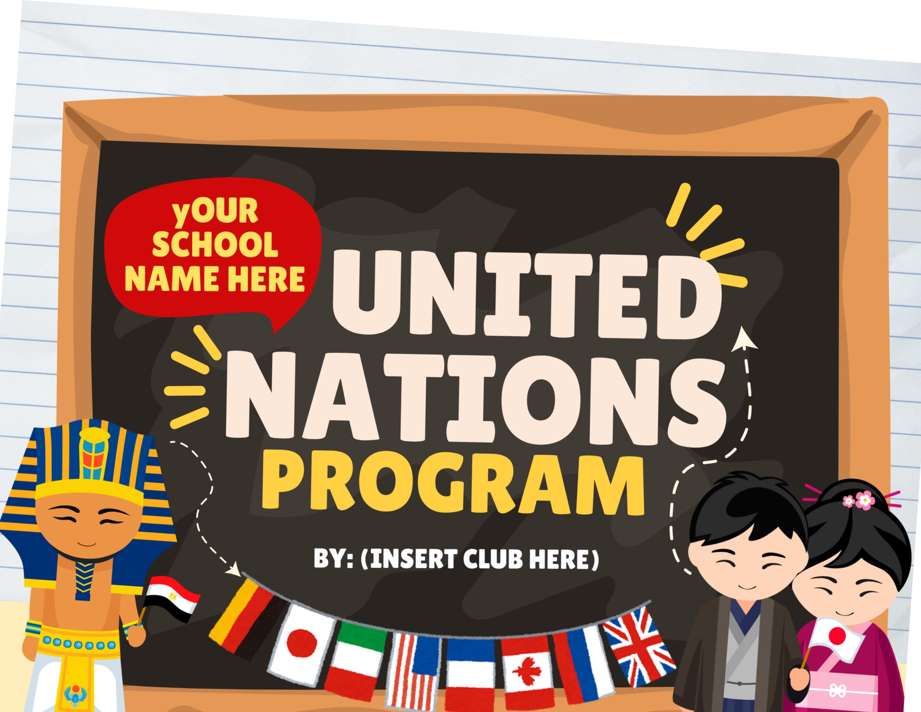 United Nations Kids Flyer Poster Program - Etsy