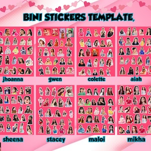 BINI Stickers Ready to Print Celebrate Your Fandom With These Iconic ...