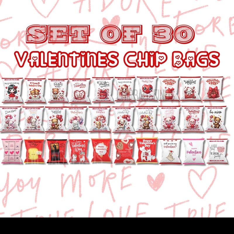 Party Personal Chip Bags - Etsy UK