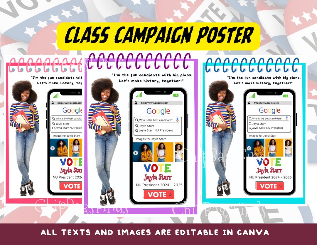 Homecoming Campaign Colorful Notebook Design Class Campaign Student ...