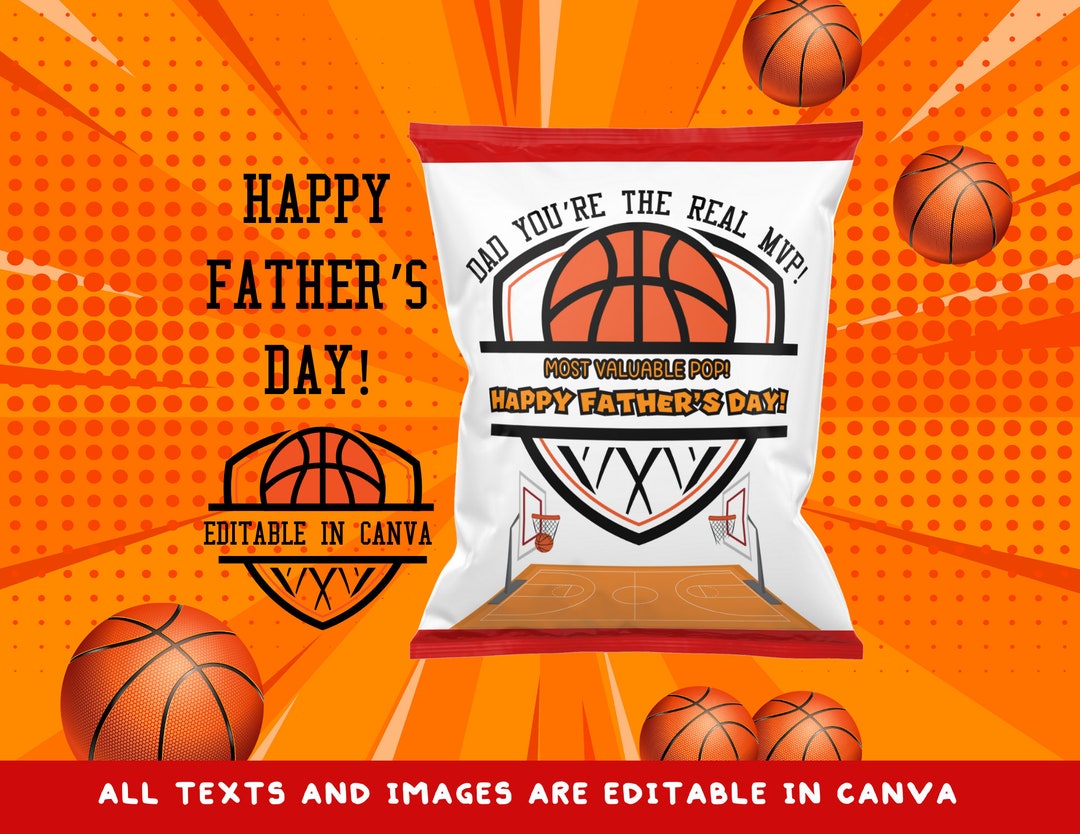 MVP Rookie Dad Chip Bag Template for Fathers Day Special - Etsy