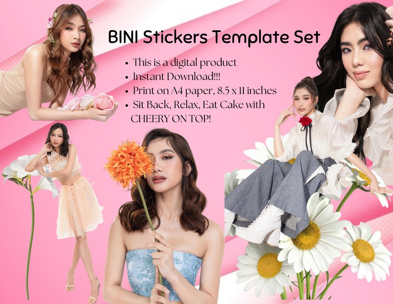BINI Stickers Ready to Print Celebrate Your Fandom With These Iconic ...