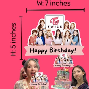 Twice Cake Topper Special Birthday! - Etsy