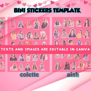 BINI Stickers Ready to Print Celebrate Your Fandom With These Iconic ...