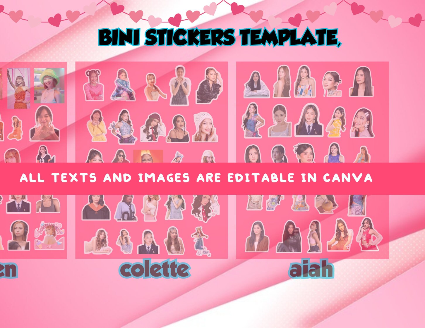 BINI Stickers Ready to Print Celebrate Your Fandom With These Iconic ...