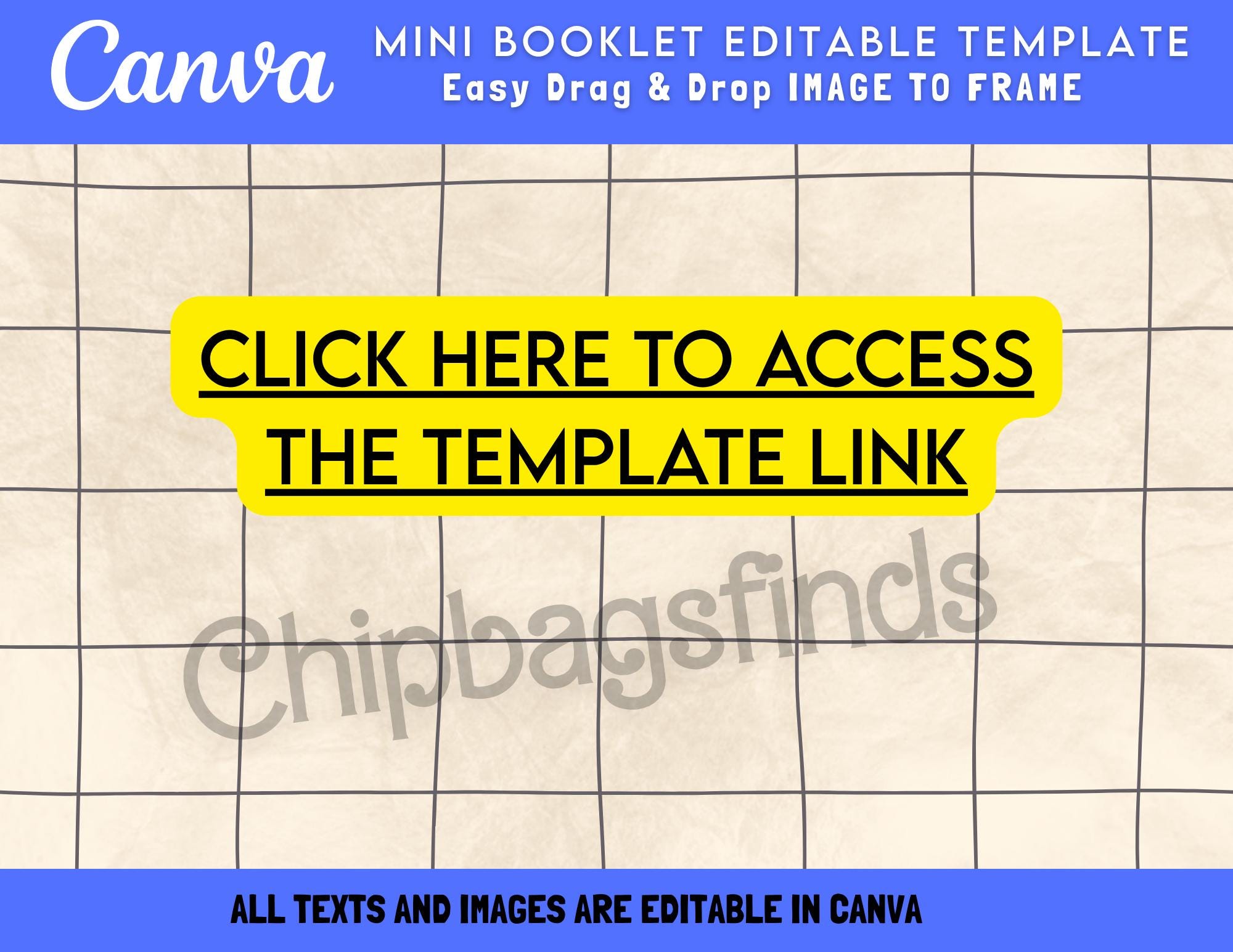 Easy Drag and Drop Mini Booklet Canva Template Editable in Canva - Etsy