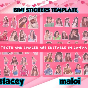 BINI Stickers Ready to Print Celebrate Your Fandom With These Iconic ...