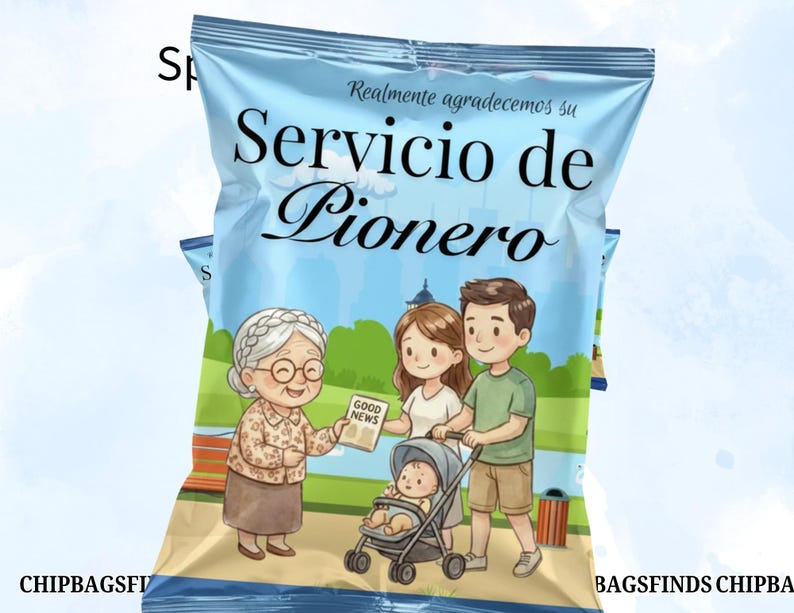 Set of 5 Jw Pioneer in Spanish Chip Bag Editable in Canva - Etsy