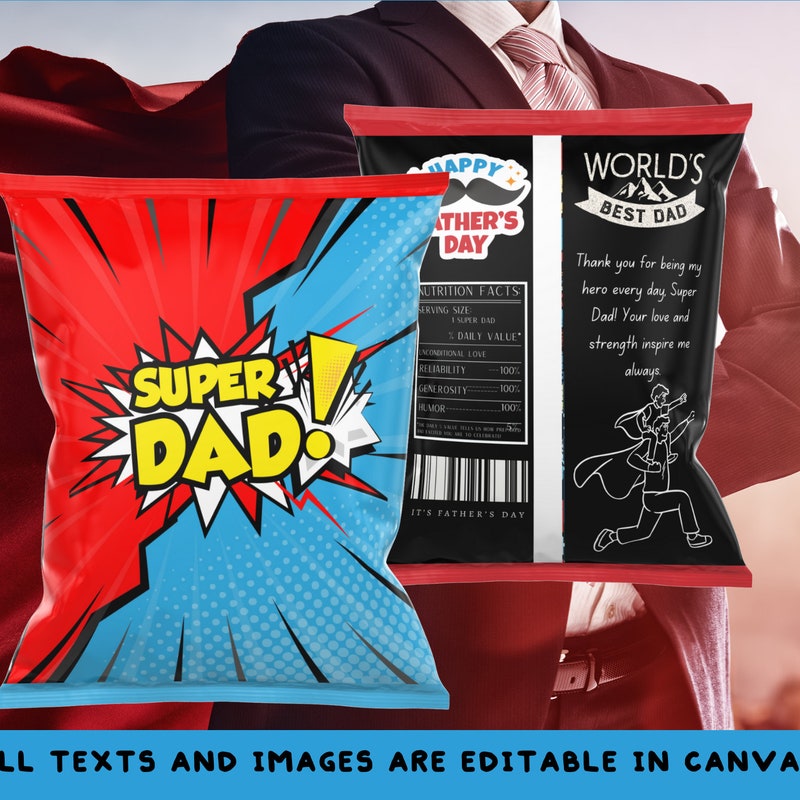 Superhero Chip Bag - Etsy