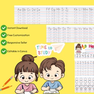 Spark Creativity and Learning With Our Kids Tracing Pad Template! - Etsy