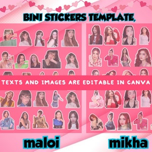 BINI Stickers Ready to Print Celebrate Your Fandom With These Iconic ...