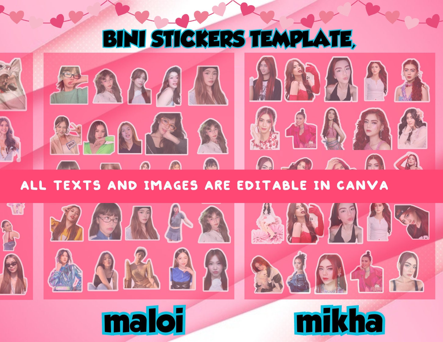 BINI Stickers Ready to Print Celebrate Your Fandom With These Iconic ...
