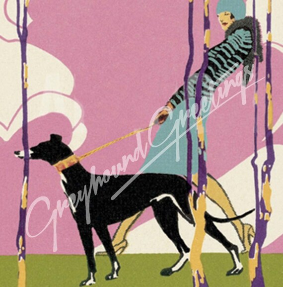 Keri Greyhound Dog Tile Art Piece promenade - Etsy