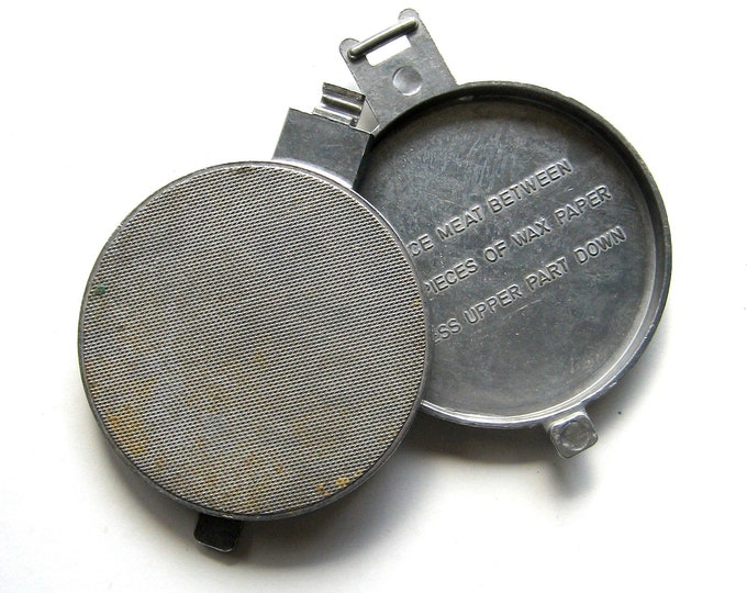 Vintage Hamburger Press - by PROGRESSUS - 1968 - Cast Aluminum ...