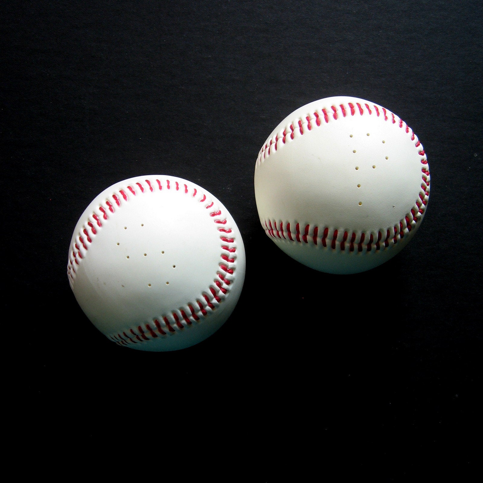 Vintage Salt and Pepper Shakers Baseball Salt Peppers by - Etsy