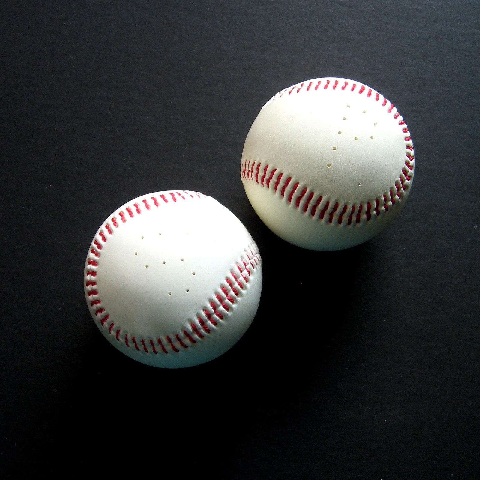 Vintage Salt and Pepper Shakers Baseball Salt Peppers by - Etsy