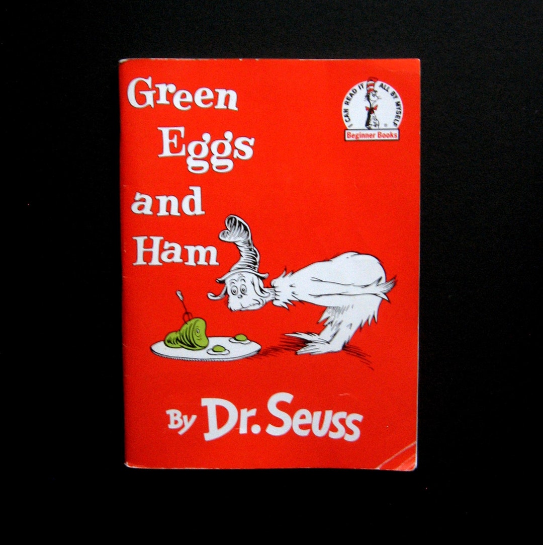 Vintage Book Green Eggs And Ham By Dr Seuss 1988 Etsy