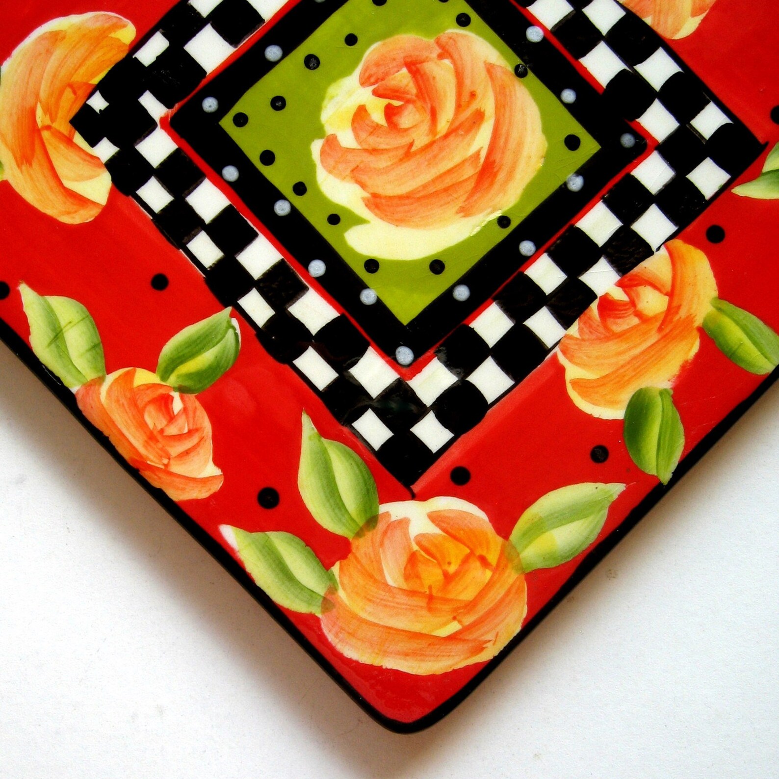 Vintage Trivet Ceramic Tile Trivet Hand Painted Trivet - Etsy