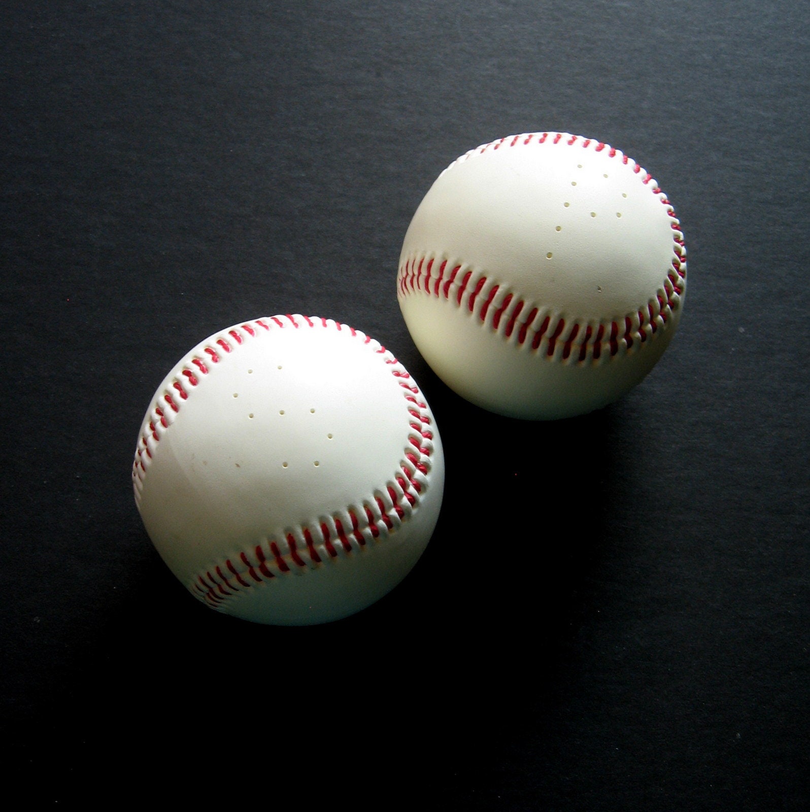 Vintage Salt and Pepper Shakers Baseball Salt Peppers by - Etsy