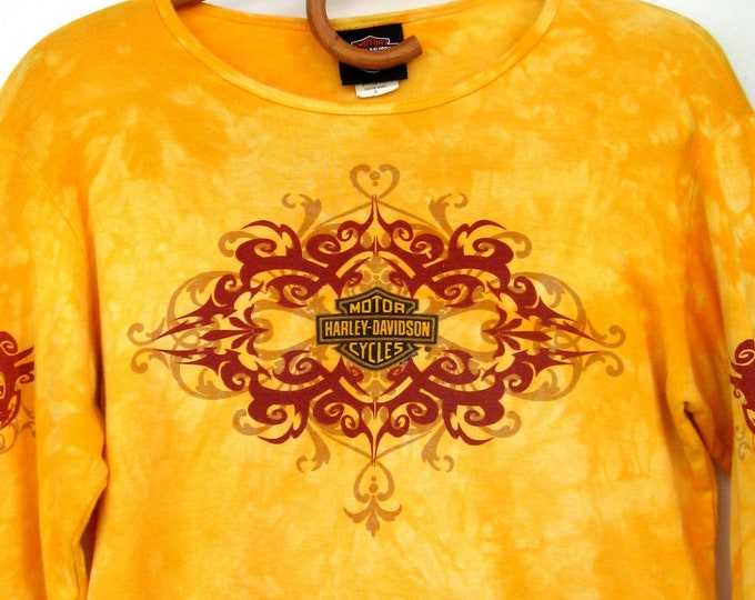 Vintage T-shirt - Harley-davidson - Motor Cycles - Yellow T-shirt, Red ...